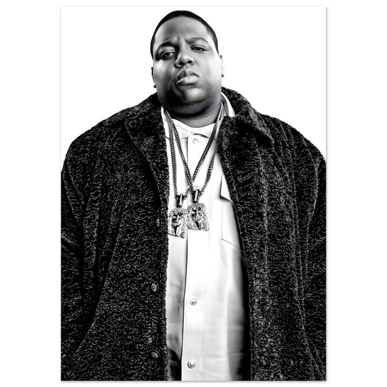 The Notorious BIG Poster | Biggie Smalls Print | 90s Gangster Aesthetic ...