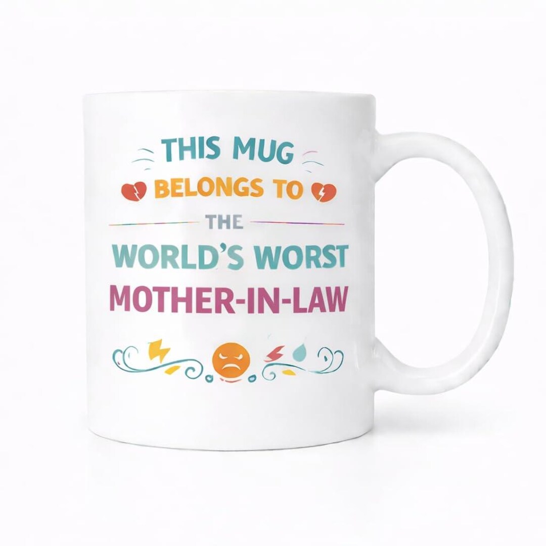 World's Worst Mother-in-law Mug: Cheeky Beige Ceramic, 11oz - Etsy