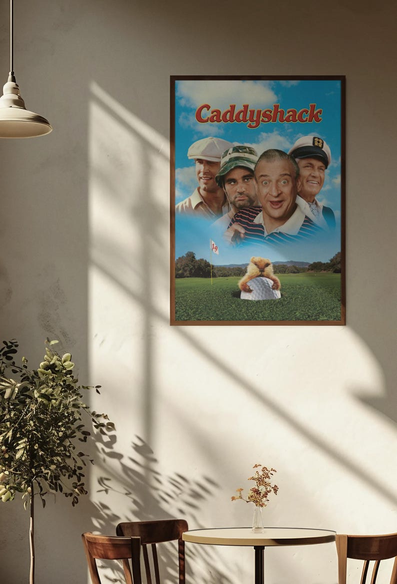 Caddyshack 1980 Poster | Classic Comedy Movie Wall Art | Vintage Golf ...
