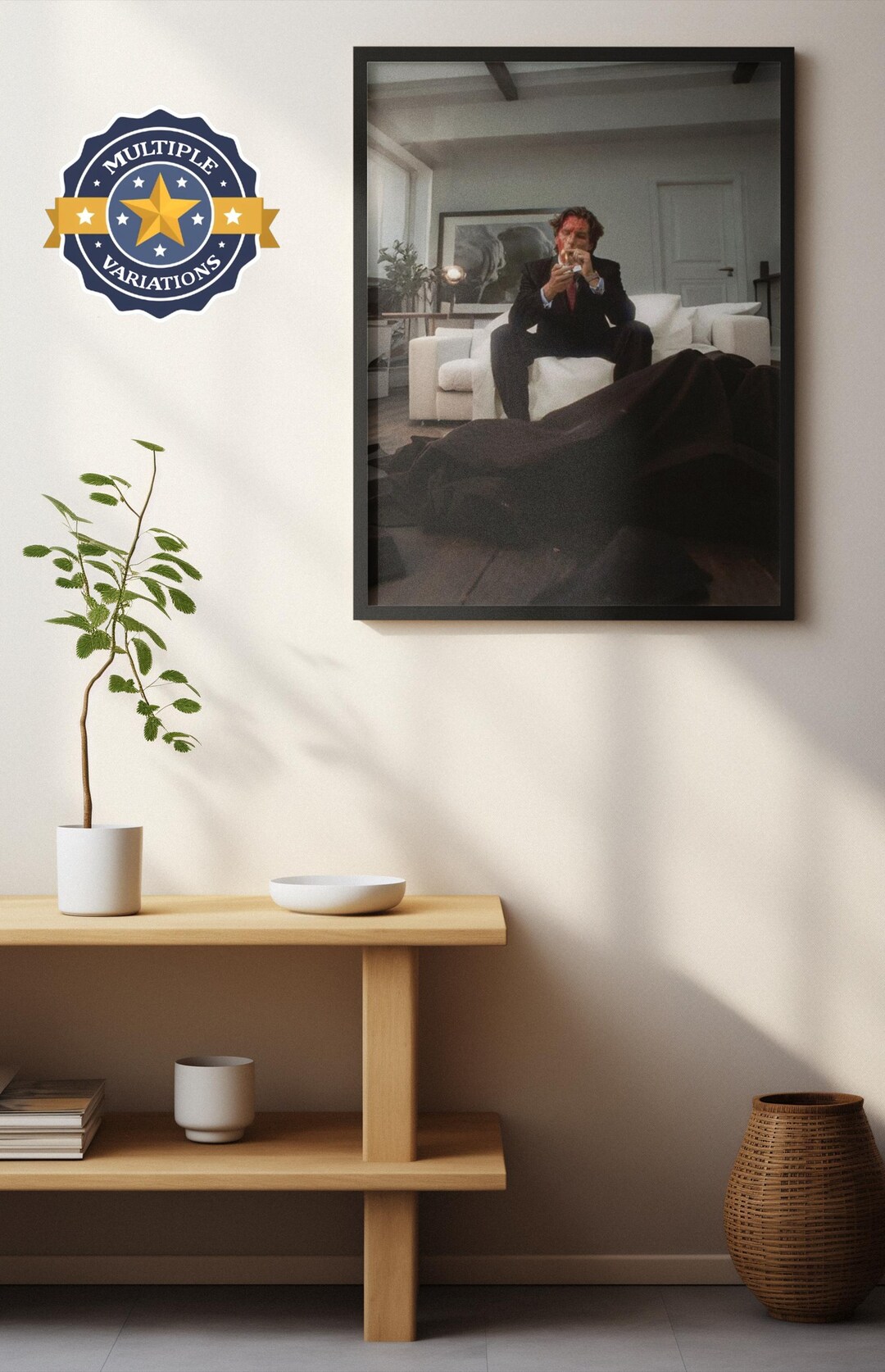 Patrick Bateman Poster | American Psycho Wall Art | Dark Cinematic ...