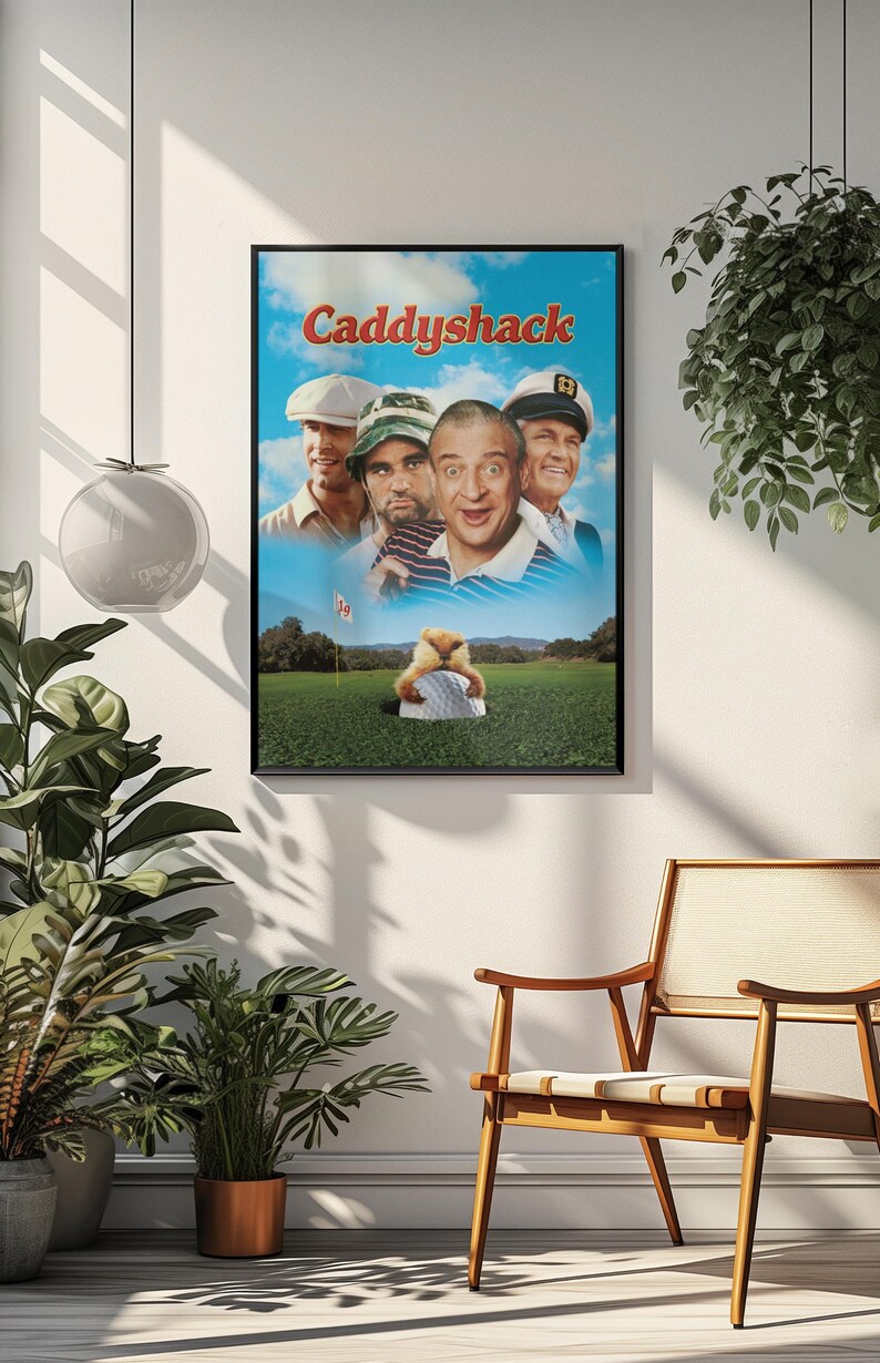 Caddyshack 1980 Poster | Classic Comedy Movie Wall Art | Vintage Golf ...