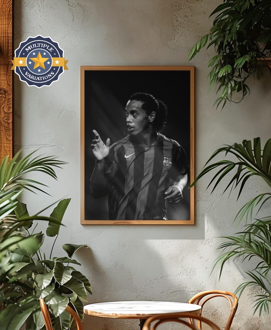 Ronaldinho Poster | Football Legend Wall Art | Soccer Icon Print ...