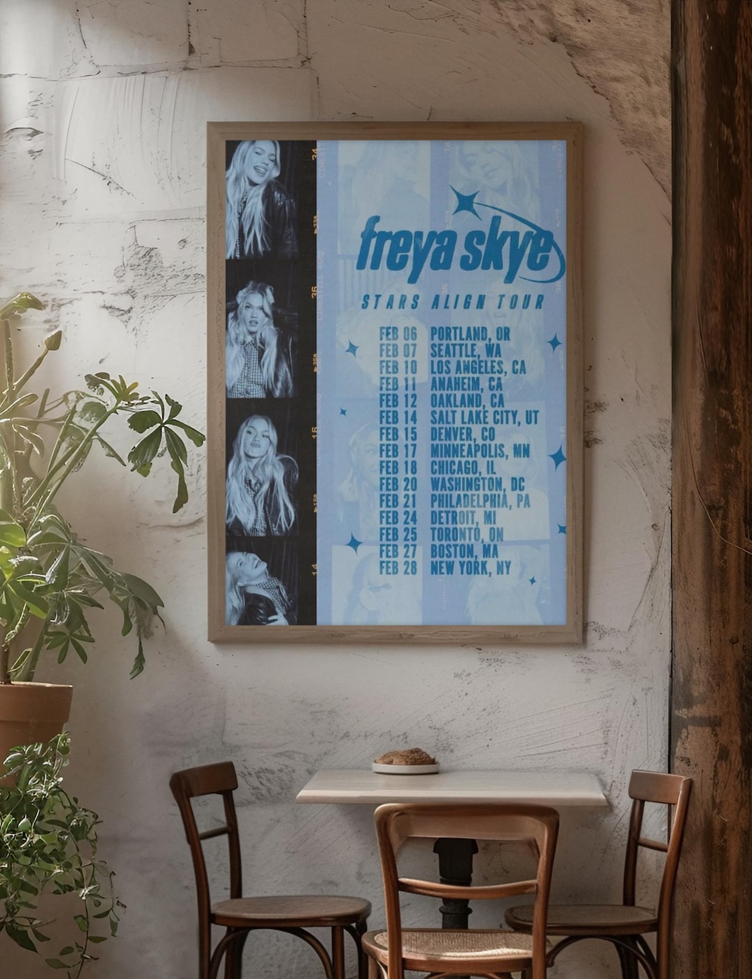 Freya Skye Poster | Soft Aesthetic Wall Art | Dreamy Modern Print ...