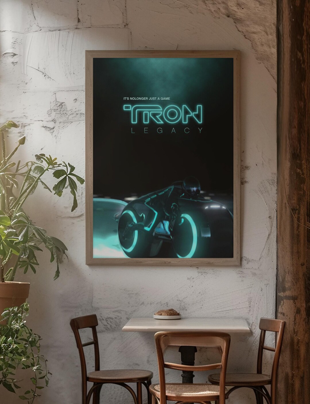 Tron Legacy Poster | Neon Sci Fi Movie Wall Art Print | Cyberpunk ...