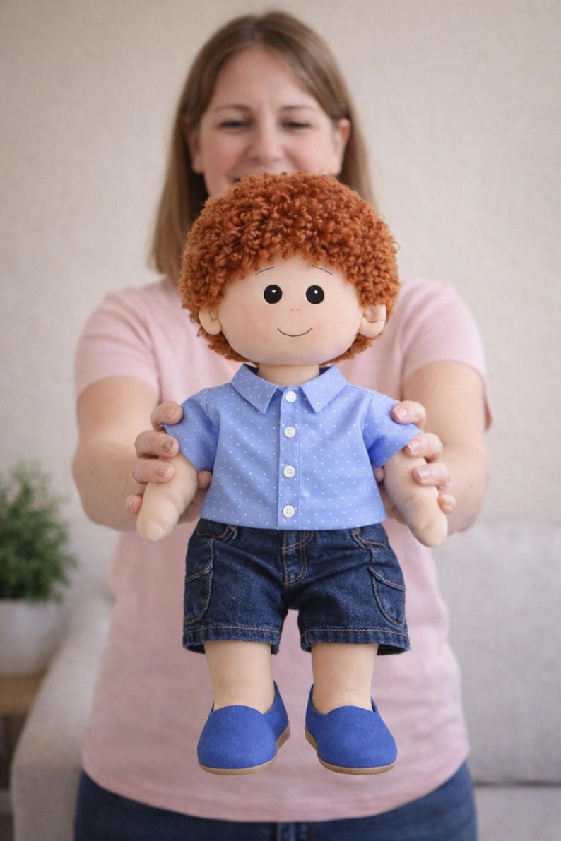 Cloth Doll Sewing Pattern PDF – Doll + Clothes + Shoes + Hat Tutorial ...