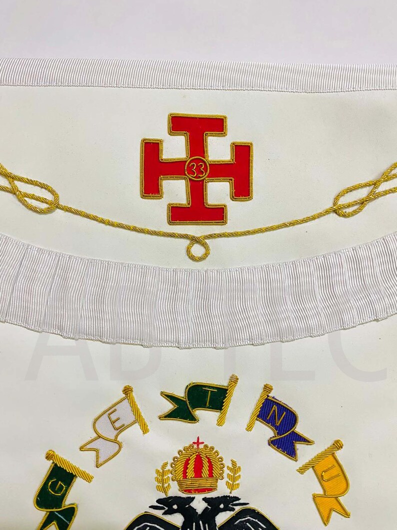 33rd Degree Scottish Rite Apron AASR – Masonic Round Apron for ...