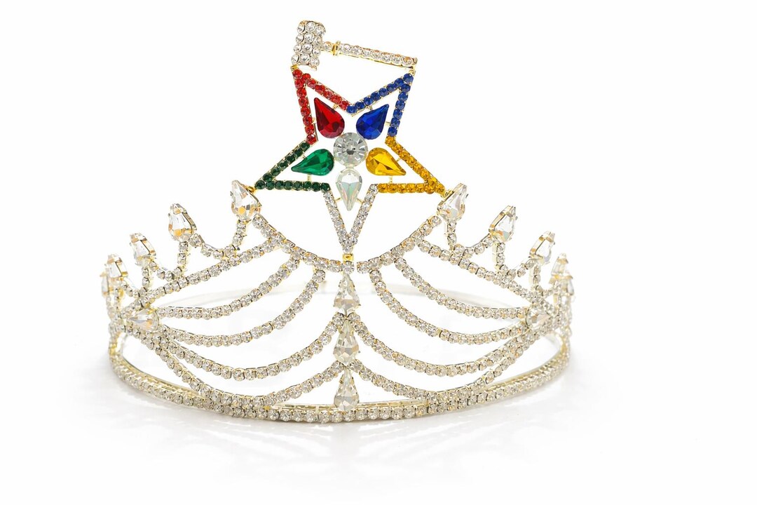 Masonic O.E.S Worthy Matron OES Crown - Silver - Etsy