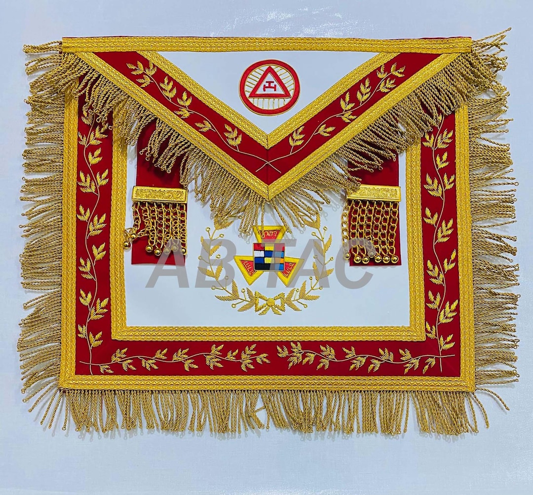 Masonic Royal Arch Past High Priest Apron (red Velvet) - Etsy