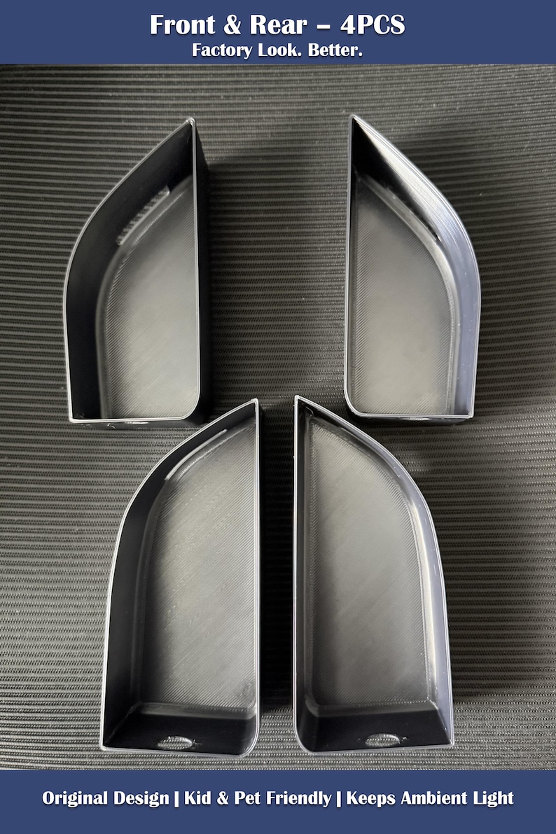 Toyota Grand Highlander OEM+ Door Storage Organizer Set – Front & Rear ...