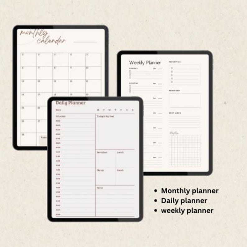 2026 Digital Planner | Weekly, Monthly, Daily (digital Download) - Etsy