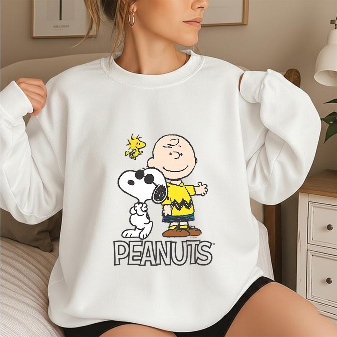 Peanuts Charlie Snoopy Woodstock Shirt, Peanuts Gift, Snoopy Sweatshirt ...