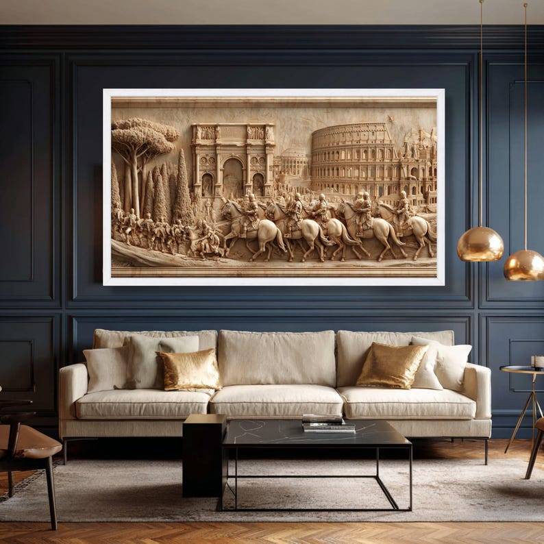 Roman Colosseum Canvas Print, Wall Art, Ancient Rome Architecture ...