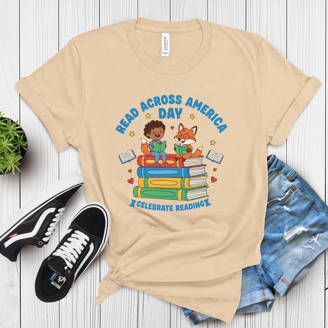 Read Across America Shirt, Cute Reading Fox T-shirt, Teacher Literacy ...
