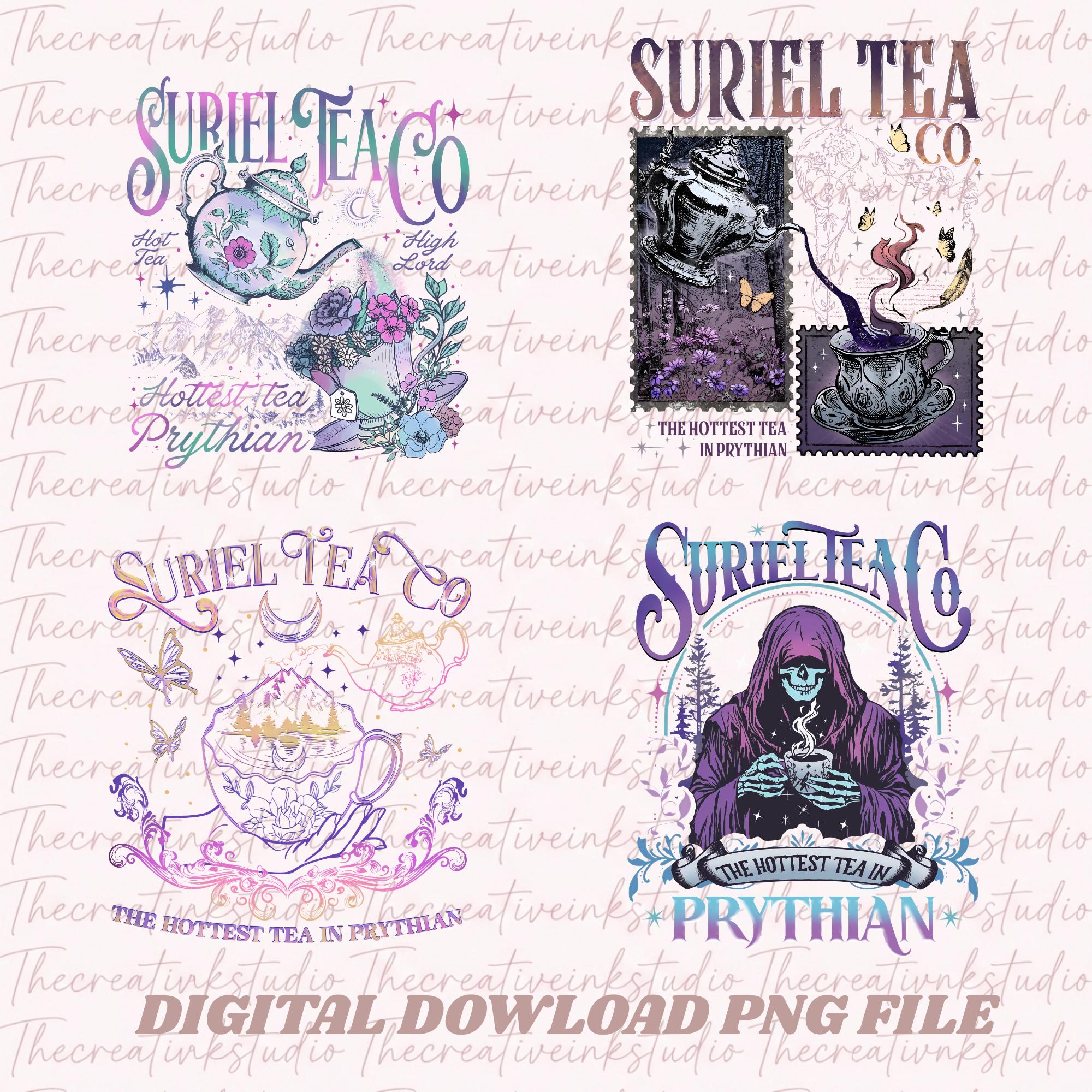 Suriel Tea Co Png, ACOTAR Book Shirt Design Png, SJM Fantasy Reader ...