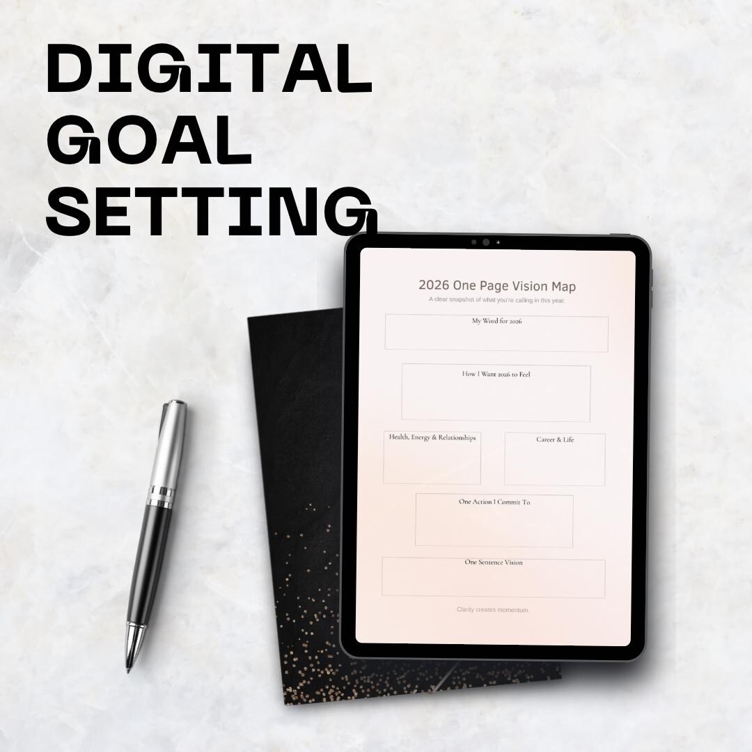 2026 Digital Goal Setting | Undated Digital Planner (printable PDF) - Etsy