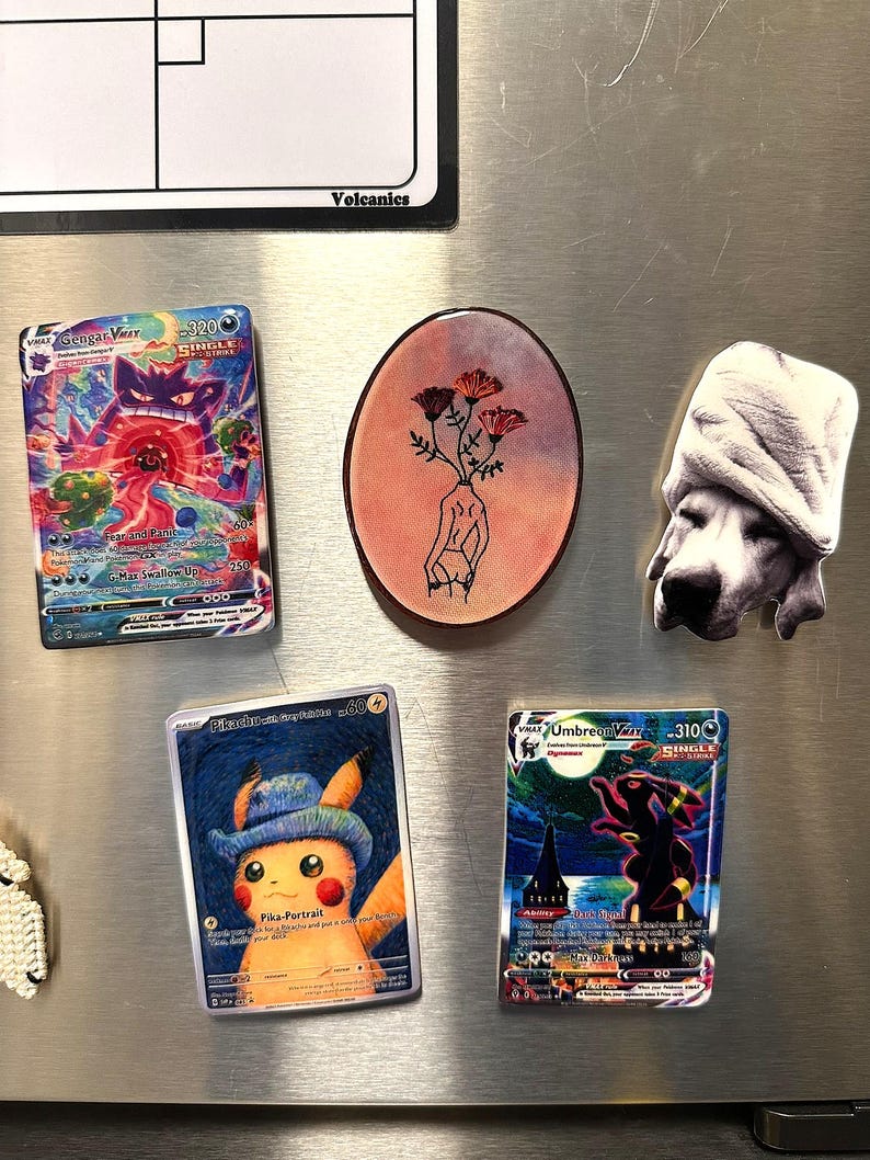 Magnet | Pokémon Card, Girl Embroidery - Etsy