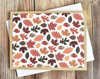 Breathtaking Autumn Fall Cards: Luxury Linen Textured Blank Note Cards ...