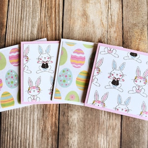 Mini Easter Note Cards Easter Bunny Cards Easter Basket Gifts for Kids ...