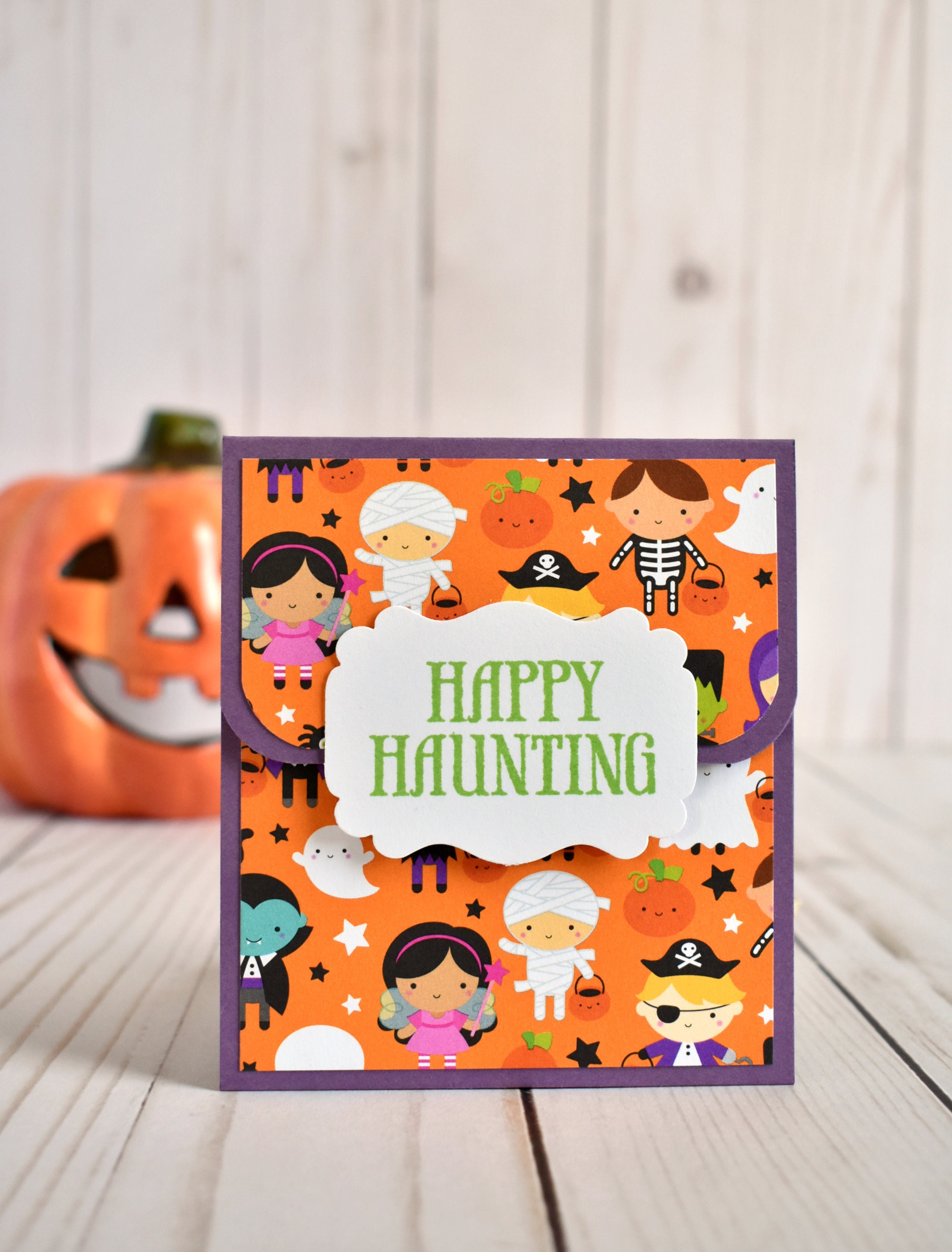 Halloween Gift Card Holder Handmade Paper Halloween Money Card ...