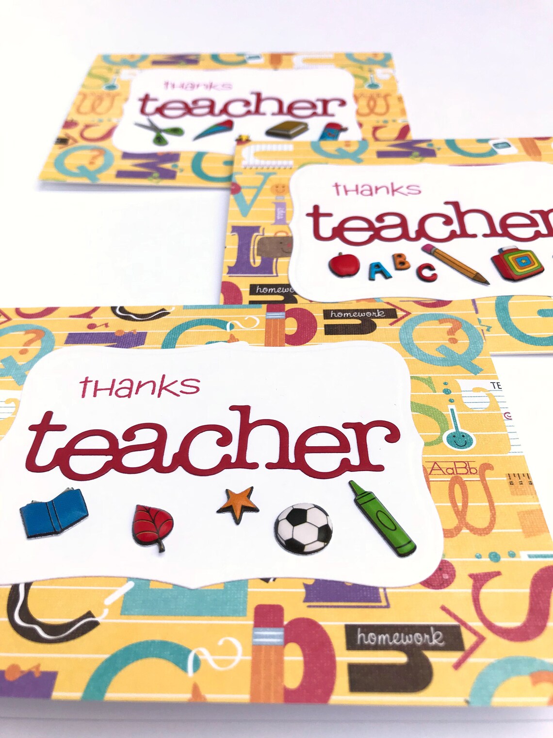 Thank You Teacher Card Back to School Card Teacher Gift - Etsy