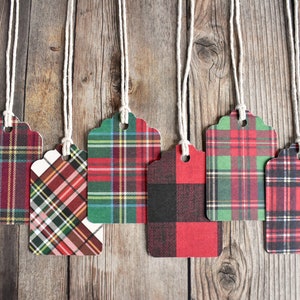 Buffalo Plaid Christmas Gift Tags Buffalo Check Christmas - Etsy