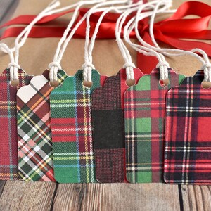 Buffalo Plaid Christmas Gift Tags Buffalo Check Christmas - Etsy