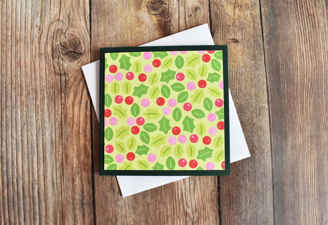 Mini Christmas Cards Mini Holiday Cards Tiny Gingerbread Christmas Card ...