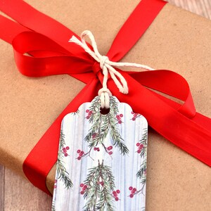 Rustic Christmas Gift Tags - Handmade Christmas Tag Set - Rustic ...