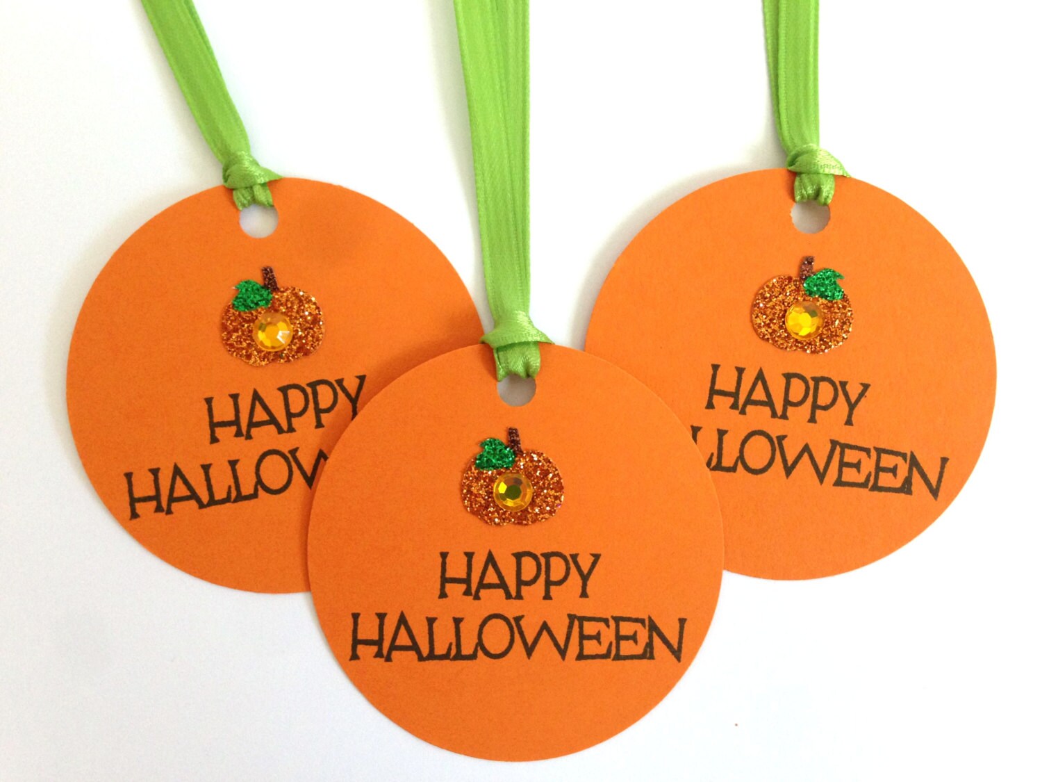 Halloween Tags Pumpkin Tags Happy Halloween Gift Tags Trick or Treat ...