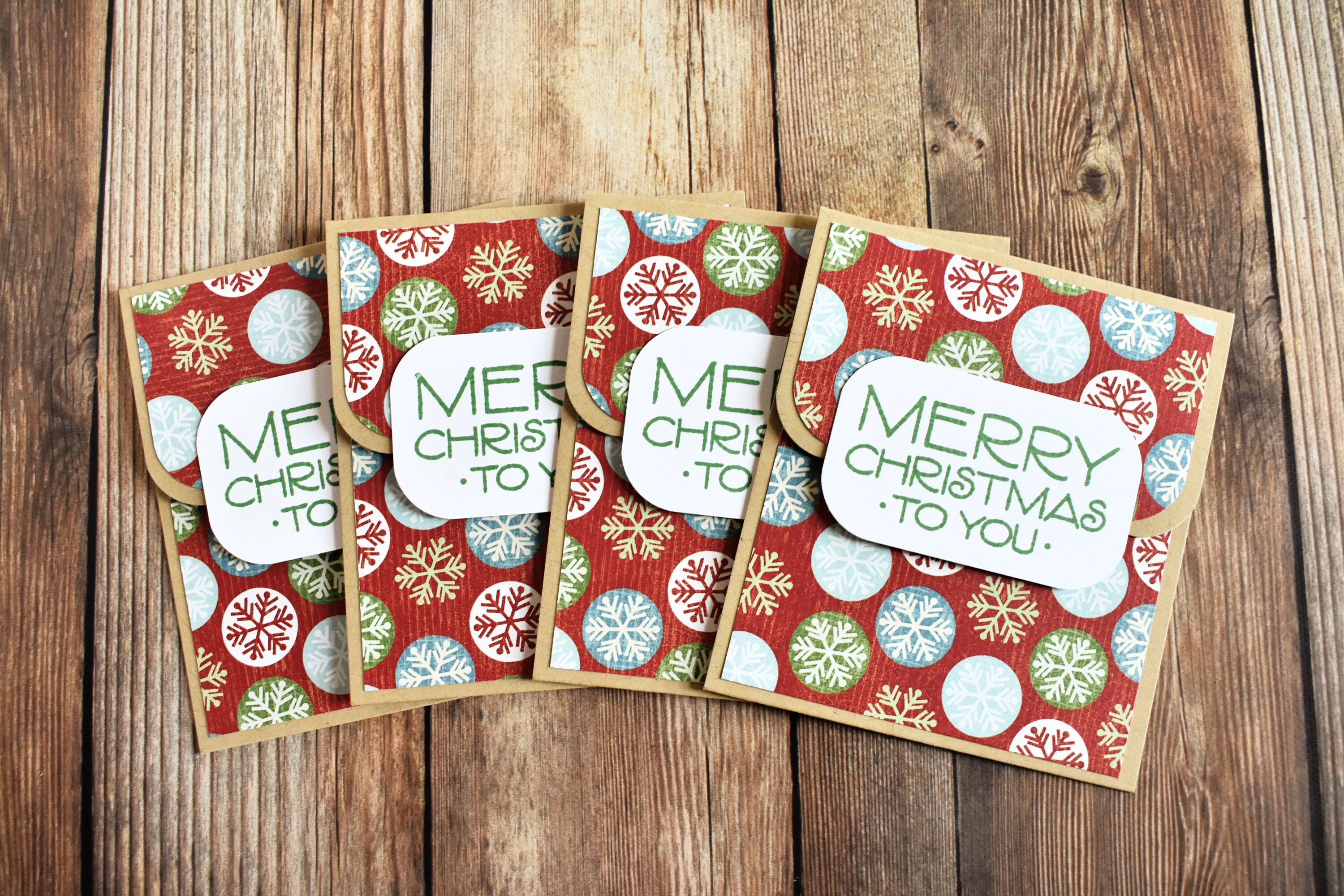 Christmas Gift Card Holder Set Christmas Money Card Christmas Gift ...