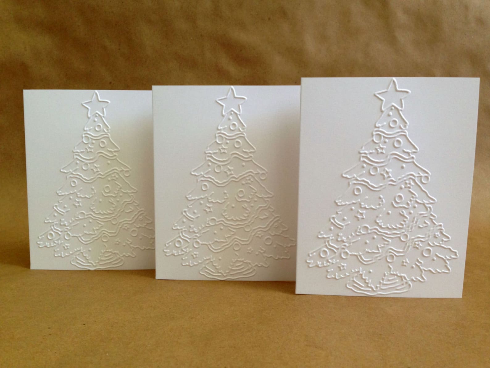 Christmas Cards Boxed Set Embossed Holiday Card Set of 8 - Etsy