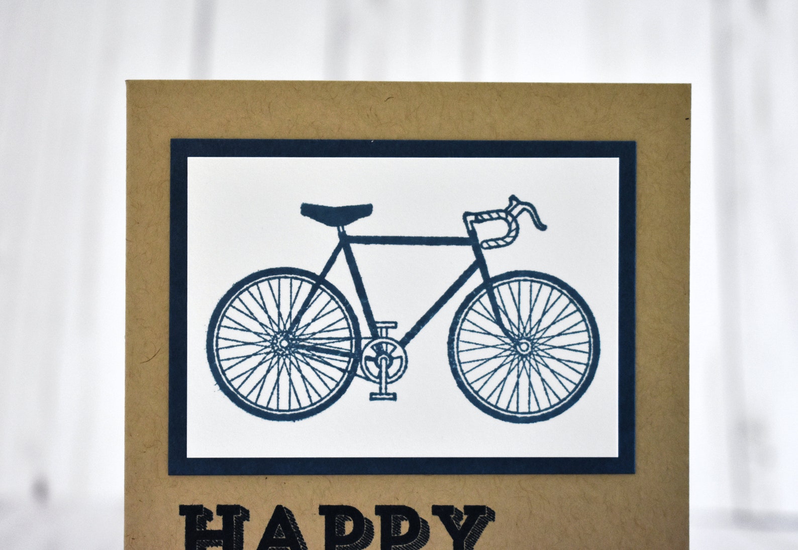 Bike Card Happy Birthday Card Bicycle Card Cards for Him - Etsy