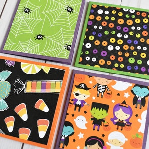 Mini Halloween Cards With Envelopes Set of 4 - Miniature Happy ...