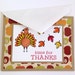 Turkey Card Happy Thanksgiving Card Fall Thank You Card - Etsy