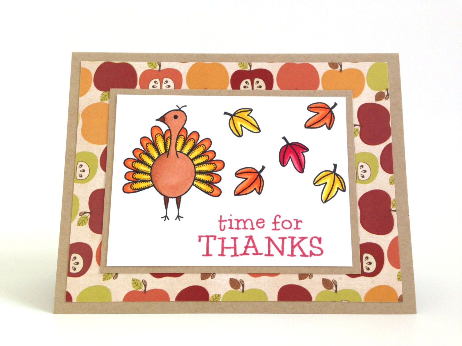 Turkey Card Happy Thanksgiving Card Fall Thank You Card - Etsy