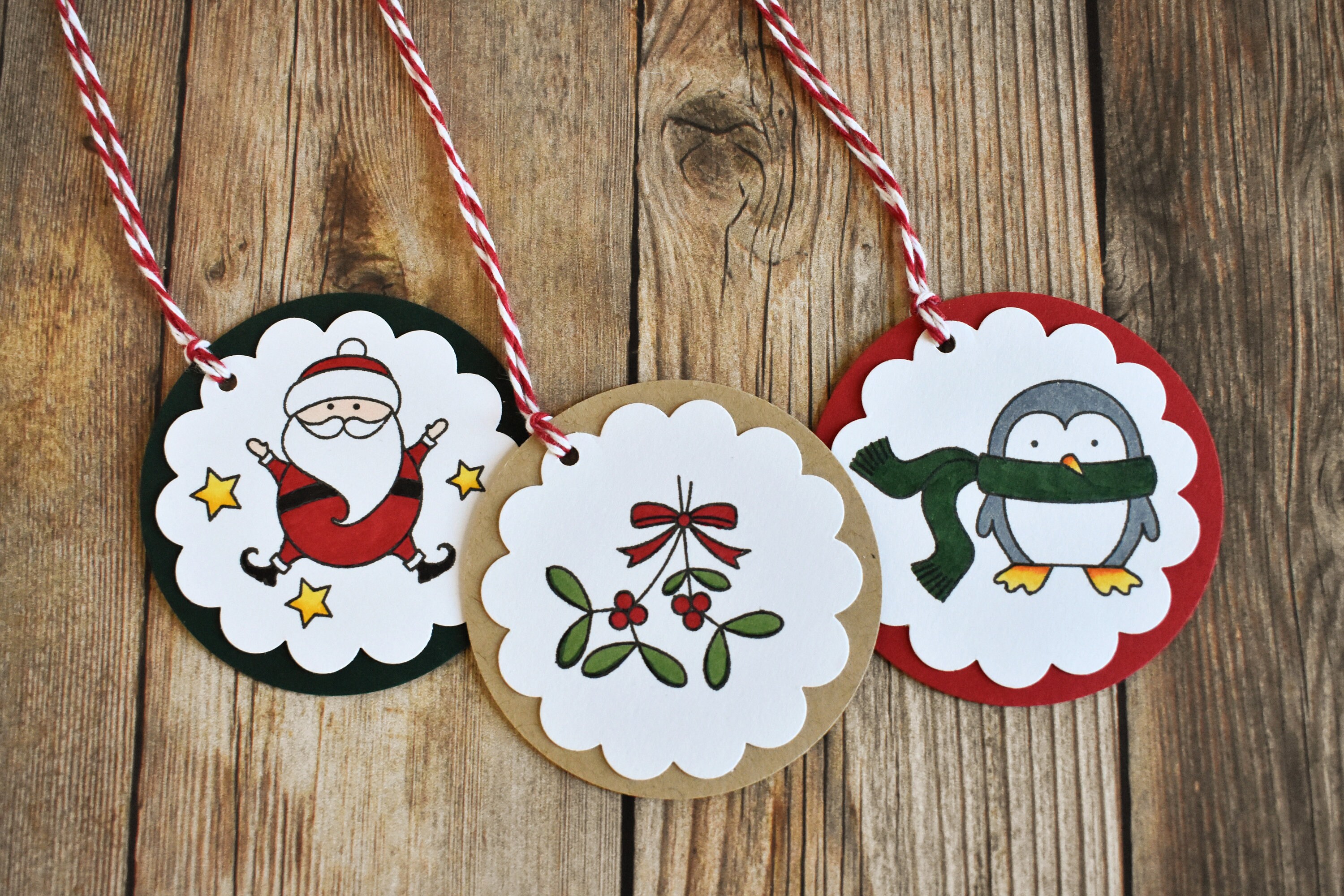 Christmas Tag Set Variety Christmas Gift Tags Holiday Gift Tags ...