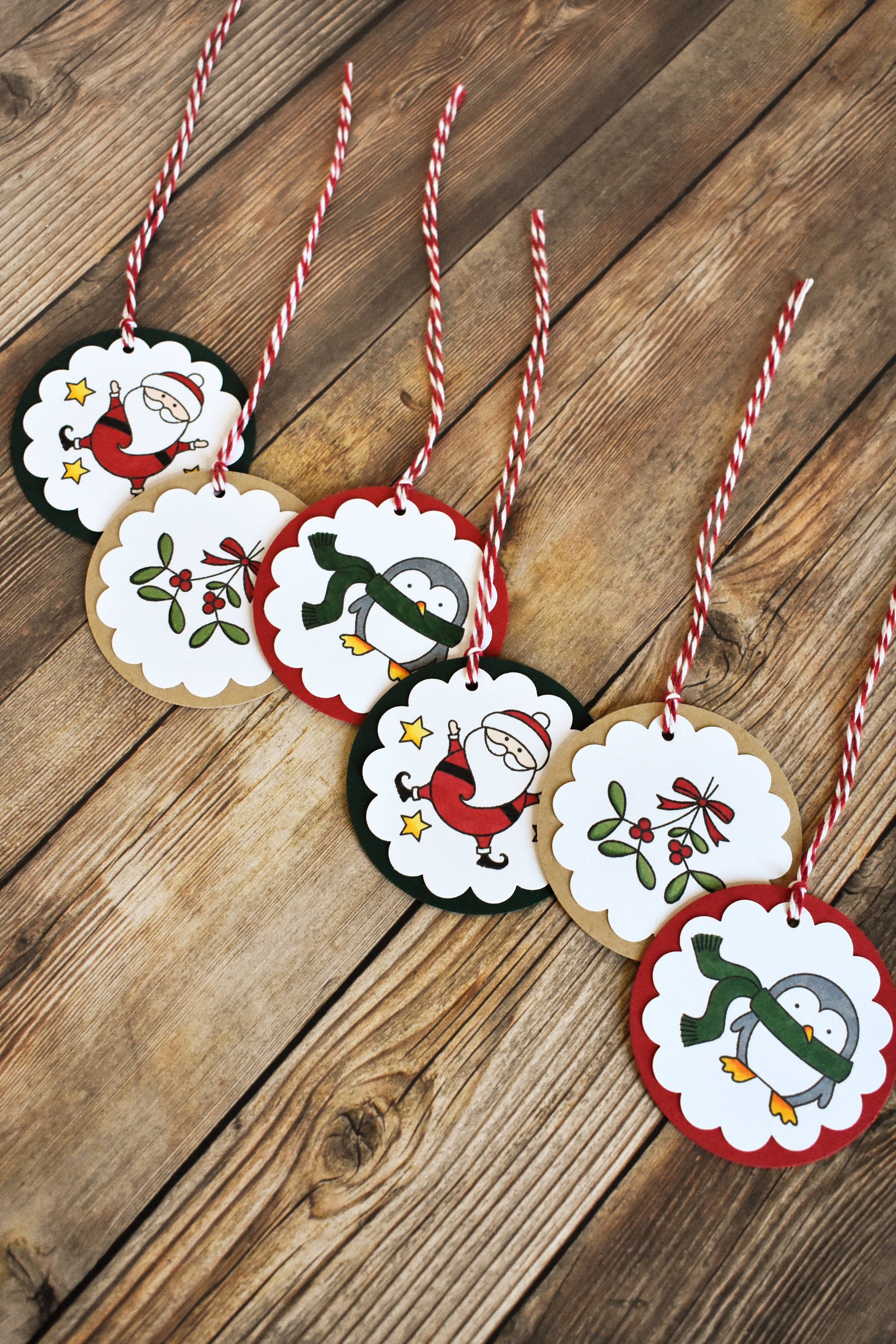 Christmas Tag Set Variety Christmas Gift Tags Holiday Gift Tags ...