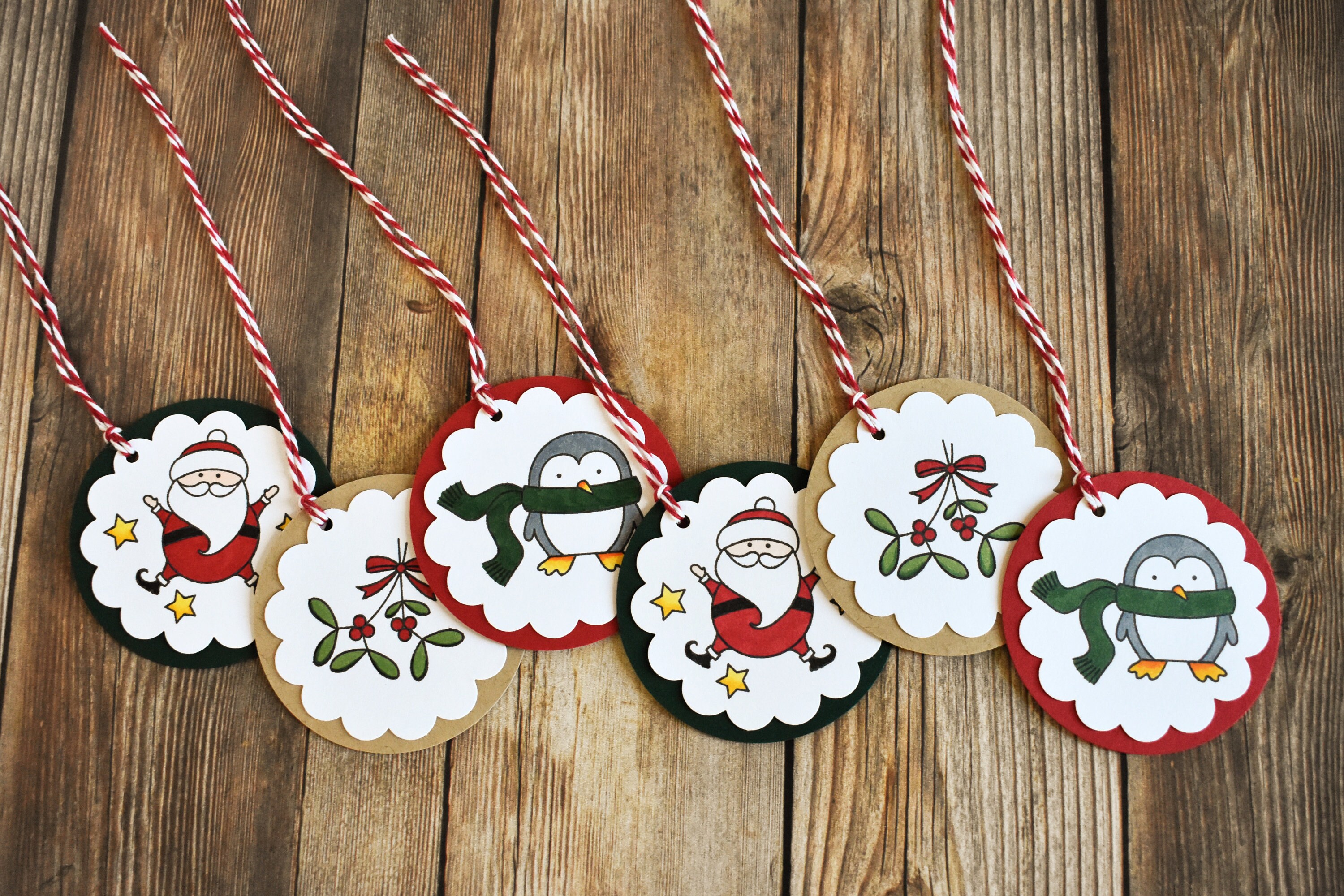 Christmas Tag Set Variety Christmas Gift Tags Holiday Gift Tags ...