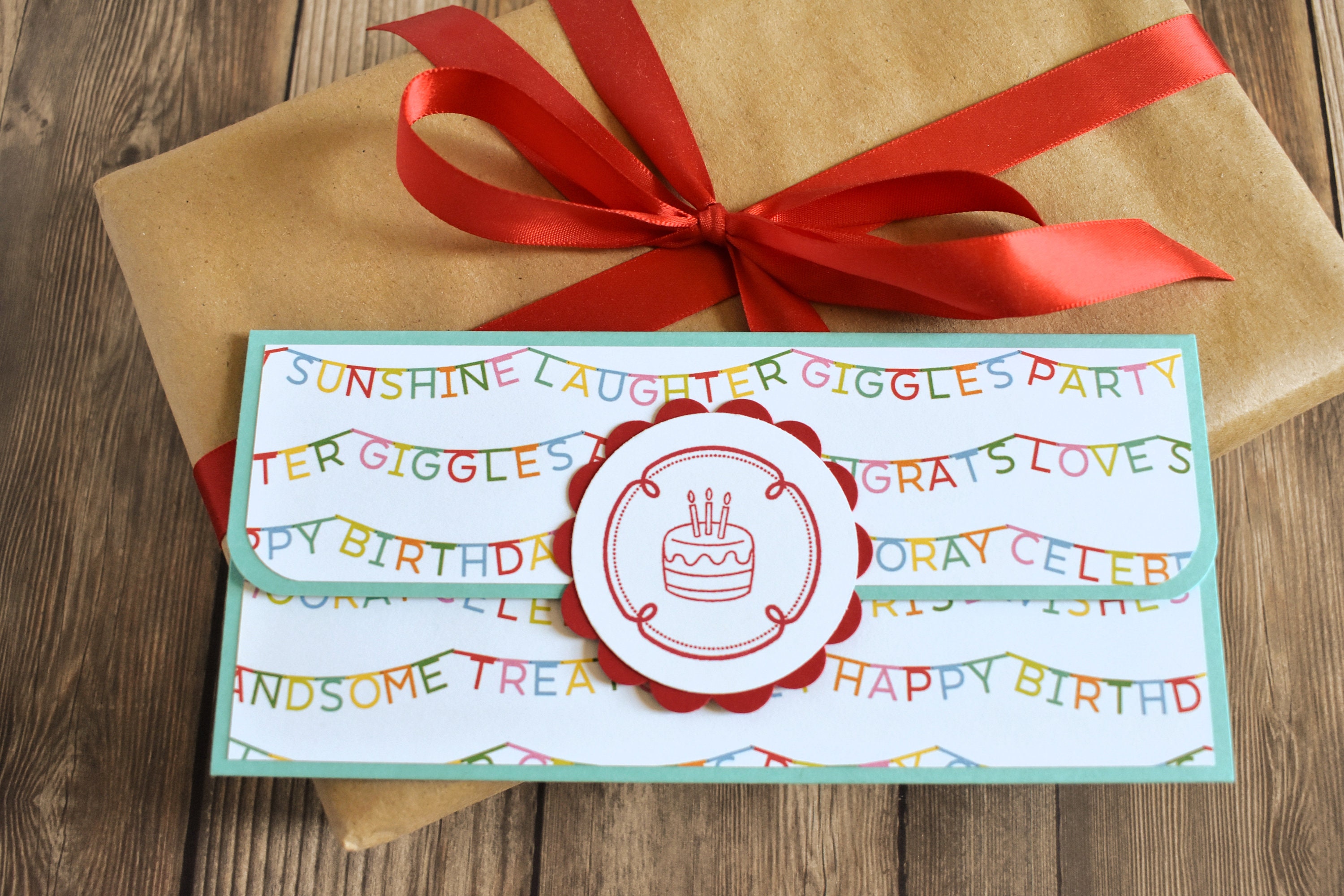 Handmade Birthday Check Envelope Birthday Money Gift for Nephew ...
