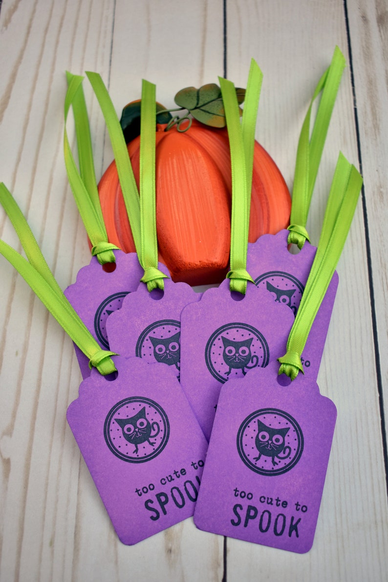 Cute Halloween Gift Tags for Kids Halloween Favor Tags Handmade Gift ...