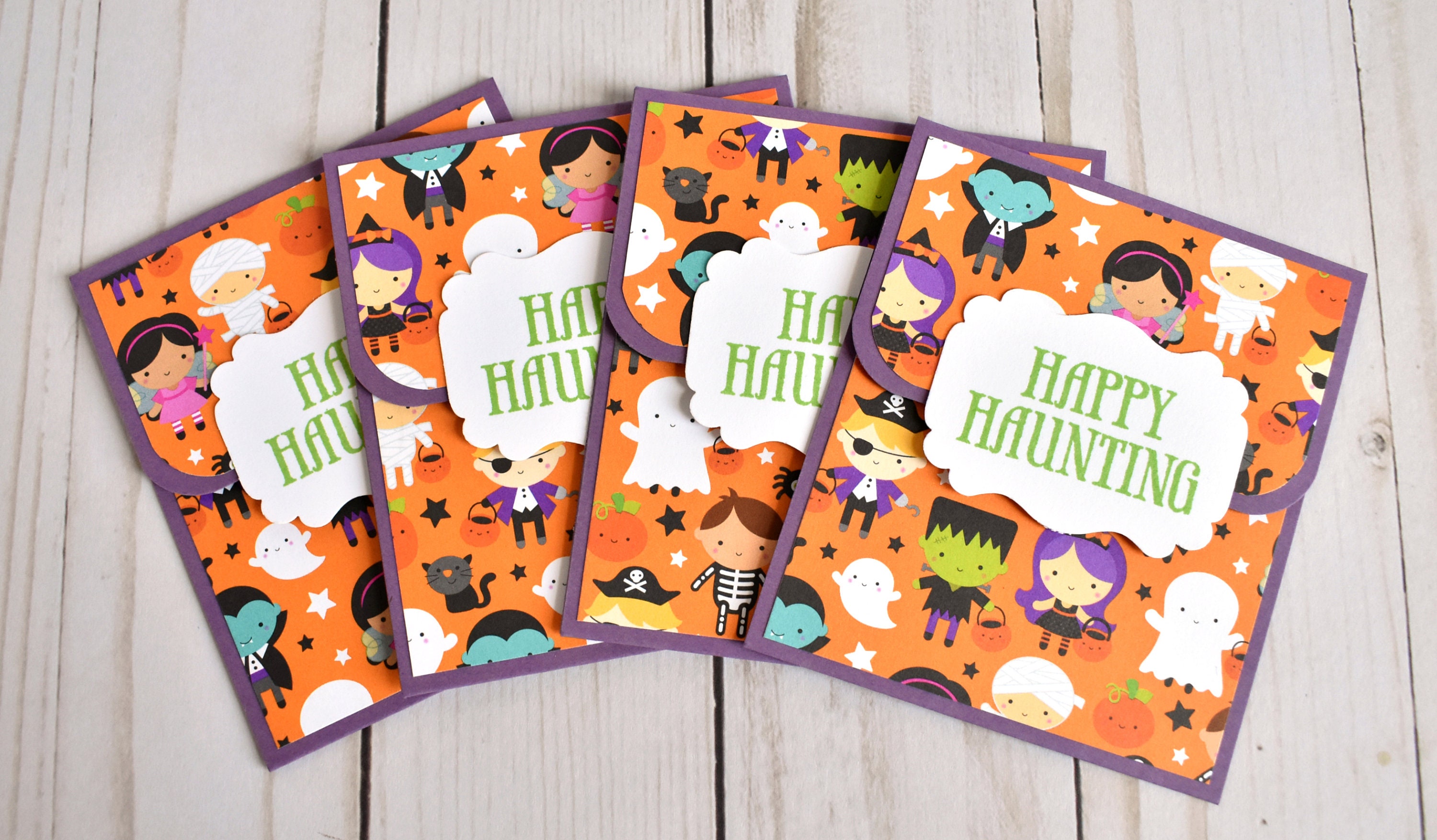 Halloween Gift Card Holder Handmade Paper Halloween Money Card ...