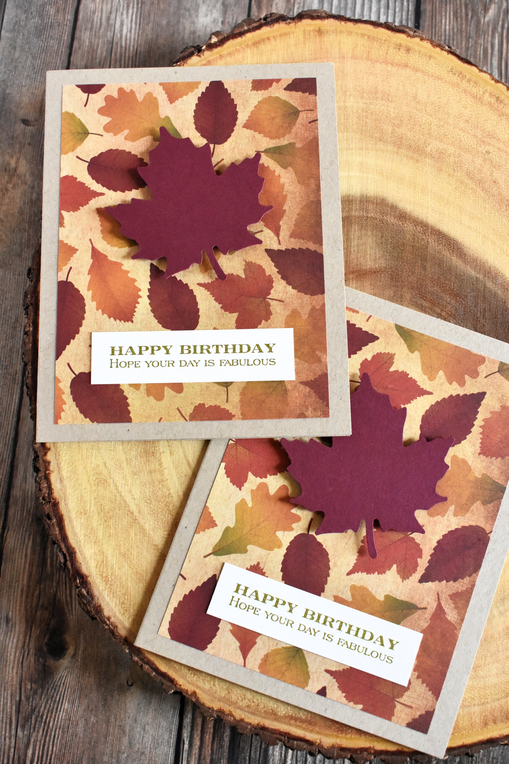 Fall Birthday Card Birthday Card for Mom Happy Birthday Card handmade ...