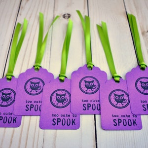Cute Halloween Gift Tags for Kids Halloween Favor Tags Handmade Gift ...