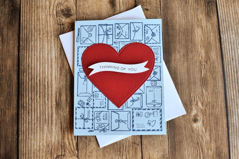 Handmade Love Cards Heart Long Distance Card Missing You Card for ...
