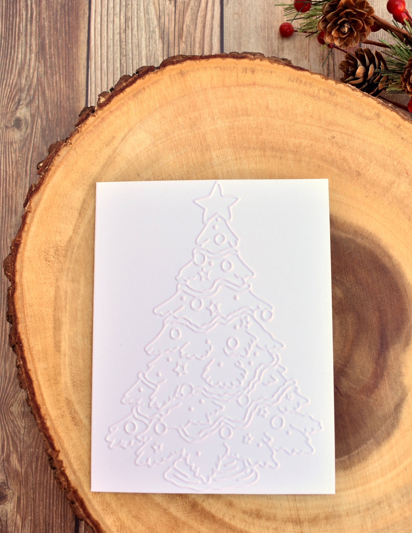 Christmas Cards Boxed Set Embossed Holiday Card Set of 8 - Etsy