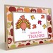 Turkey Card Happy Thanksgiving Card Fall Thank You Card - Etsy