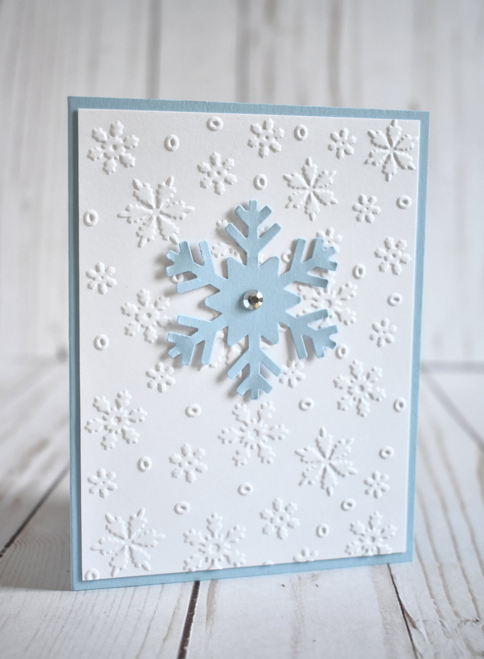 Snowflake Card Set Boxed Holiday Cards Embossed Christmas - Etsy