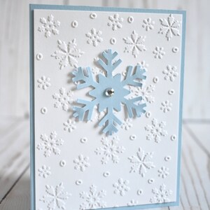 Snowflake Card Set - Boxed Holiday Cards - Embossed Christmas Card Set ...