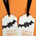 Bat Halloween Tags - Halloween Gift Tags - Trick or Treat Tags ...