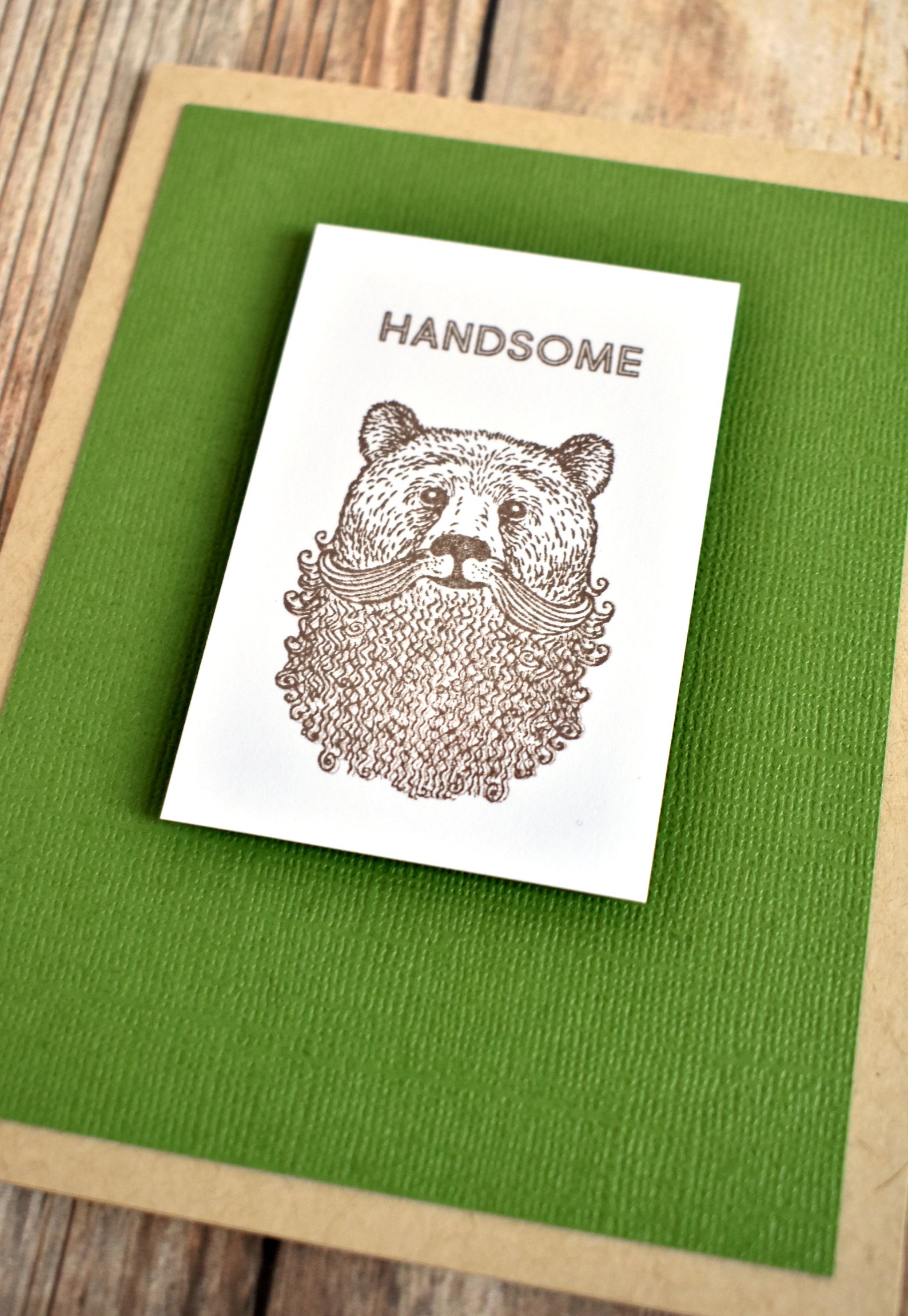 Beard Birthday Card Boyfriend Funny Anniversary Card Bear - Etsy
